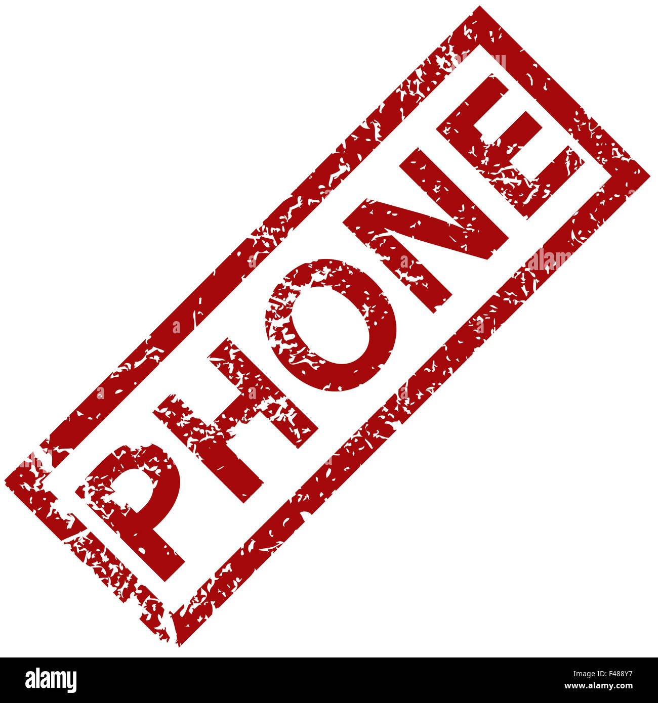 Phone rubber stamp Stock Photo - Alamy