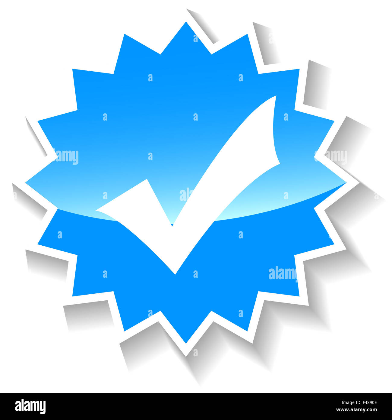 Yes blue icon Stock Photo - Alamy