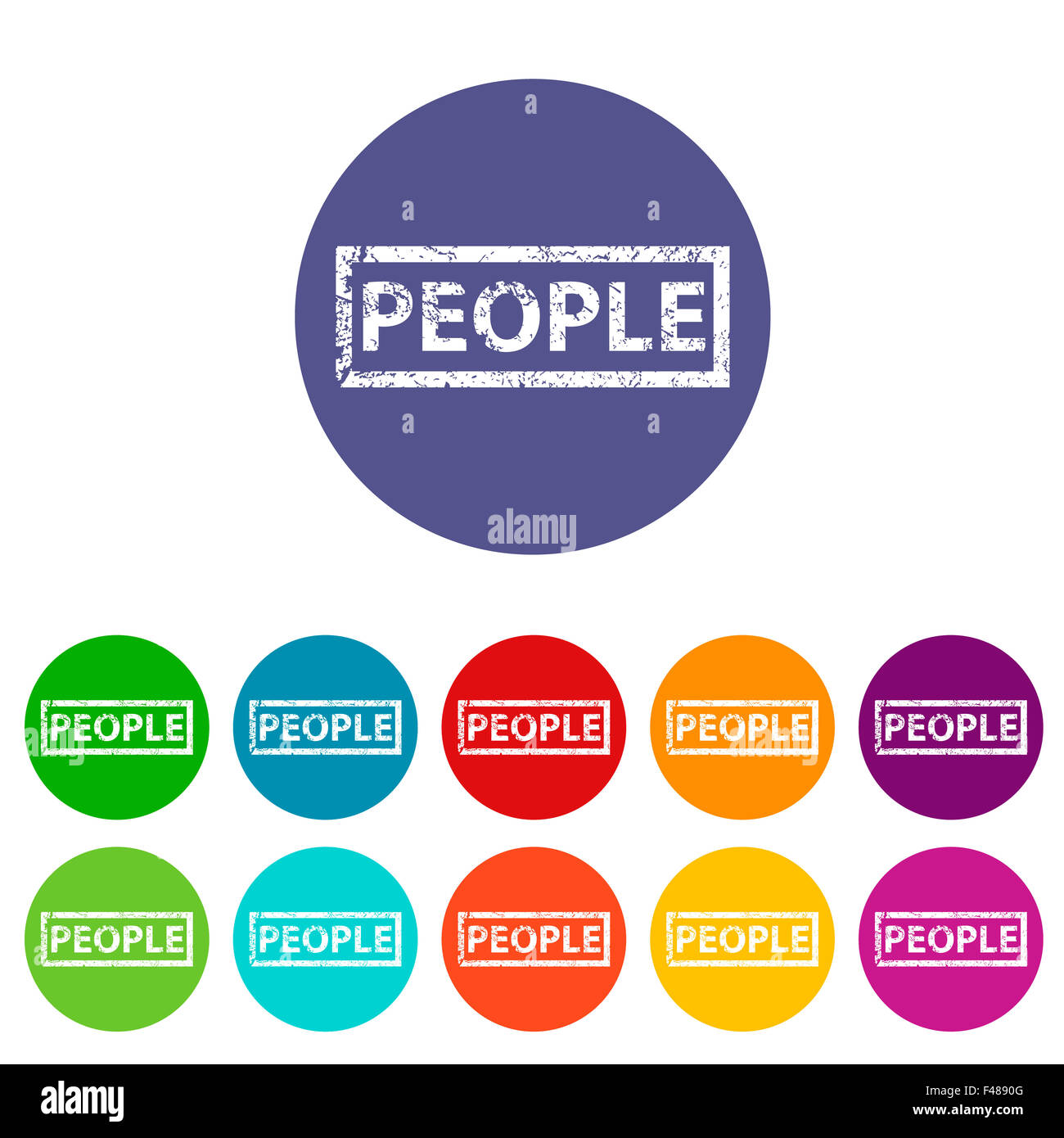 Yellow people icon hi-res stock photography and images - Alamy