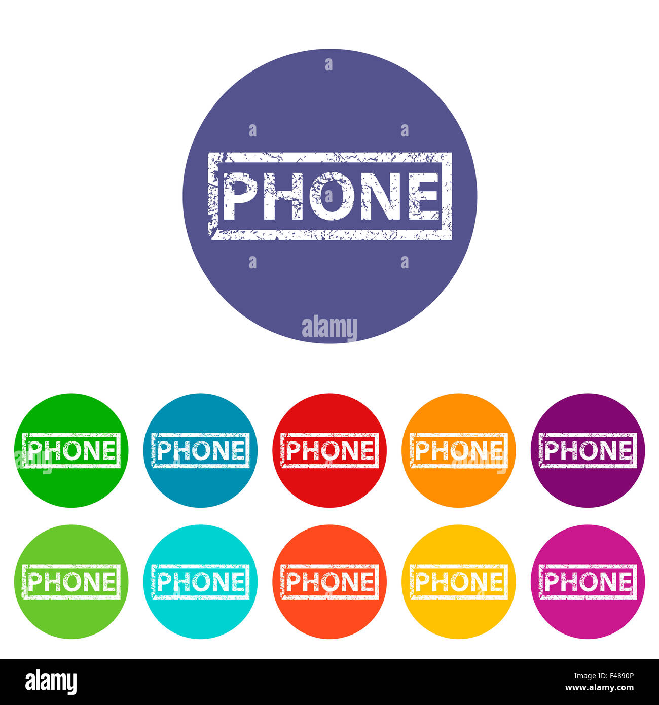 Phone icon orange hi-res stock photography and images - Alamy