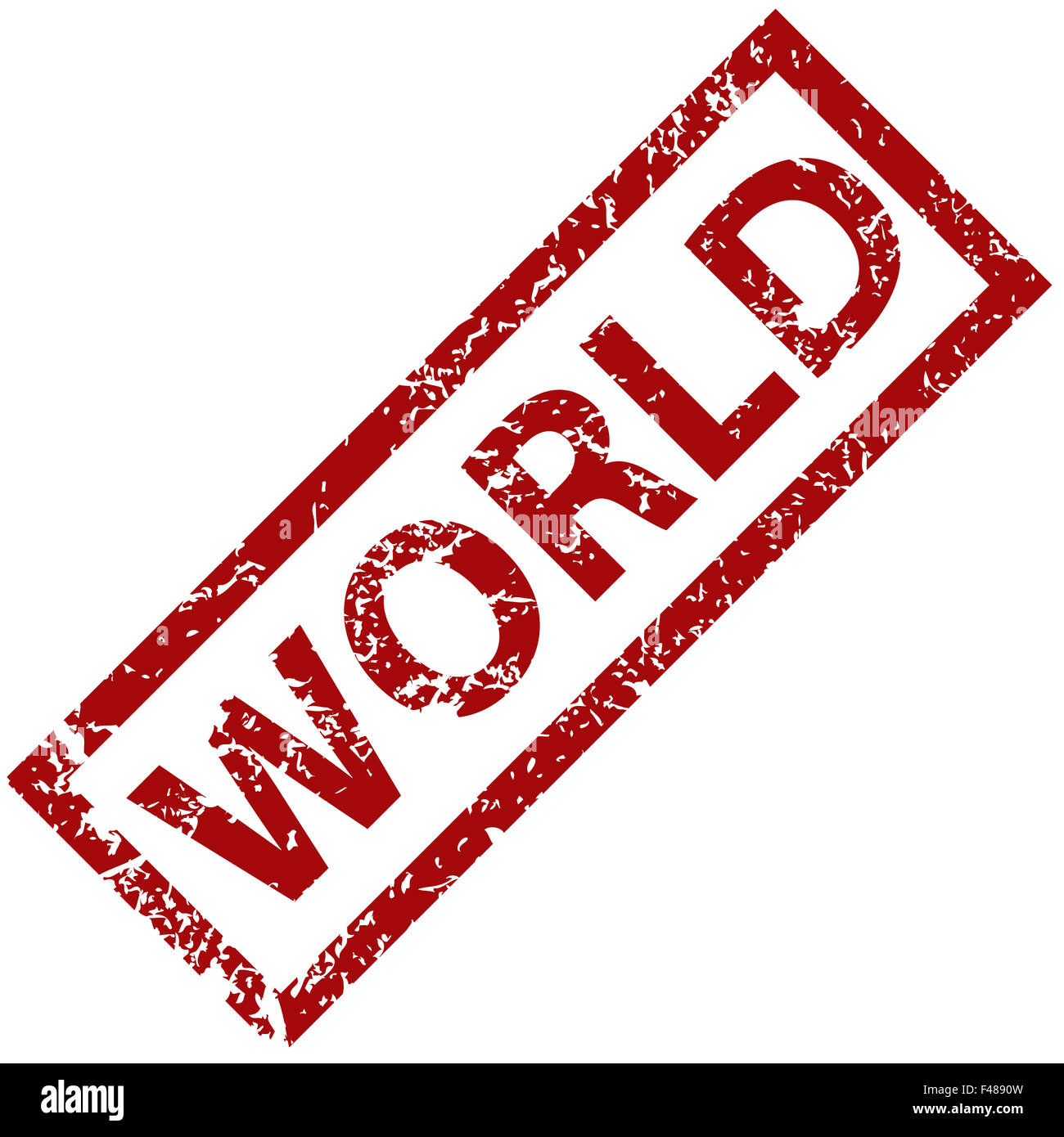 The world stamp Cut Out Stock Images & Pictures - Alamy