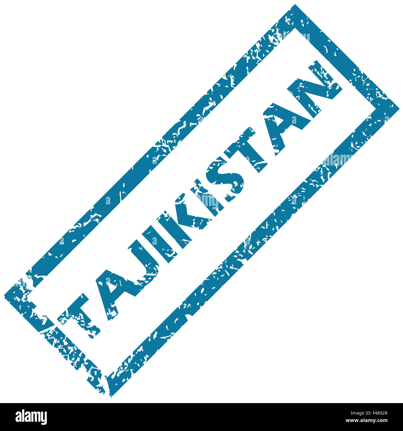 Tajikistan rubber stamp Stock Photo - Alamy