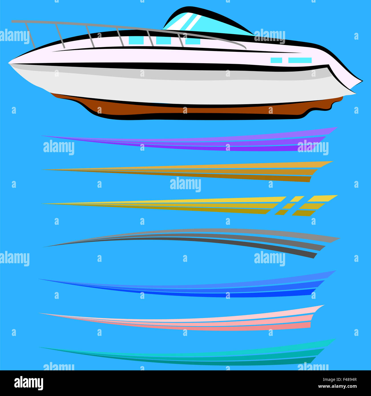 Set of Boat Graphics Stock Photo - Alamy