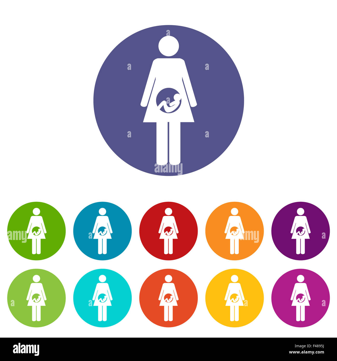 Pregnancy icon hi-res stock photography and images - Alamy