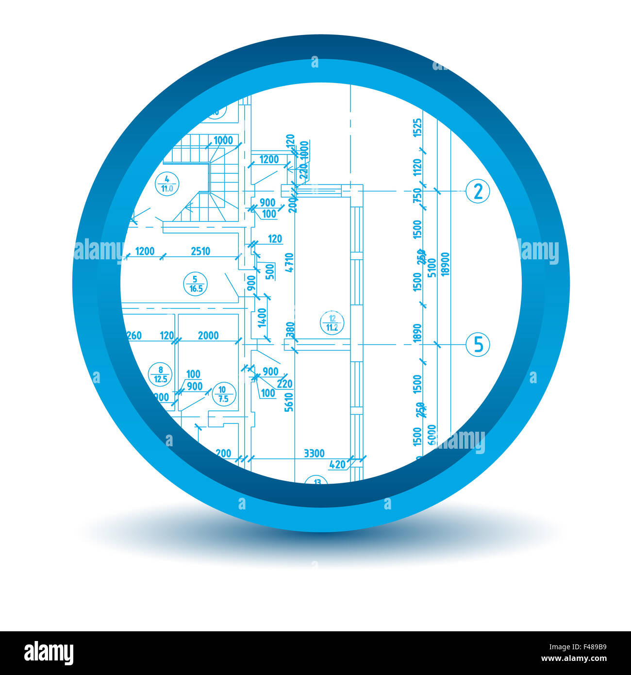 Blueprint icon hi-res stock photography and images - Alamy