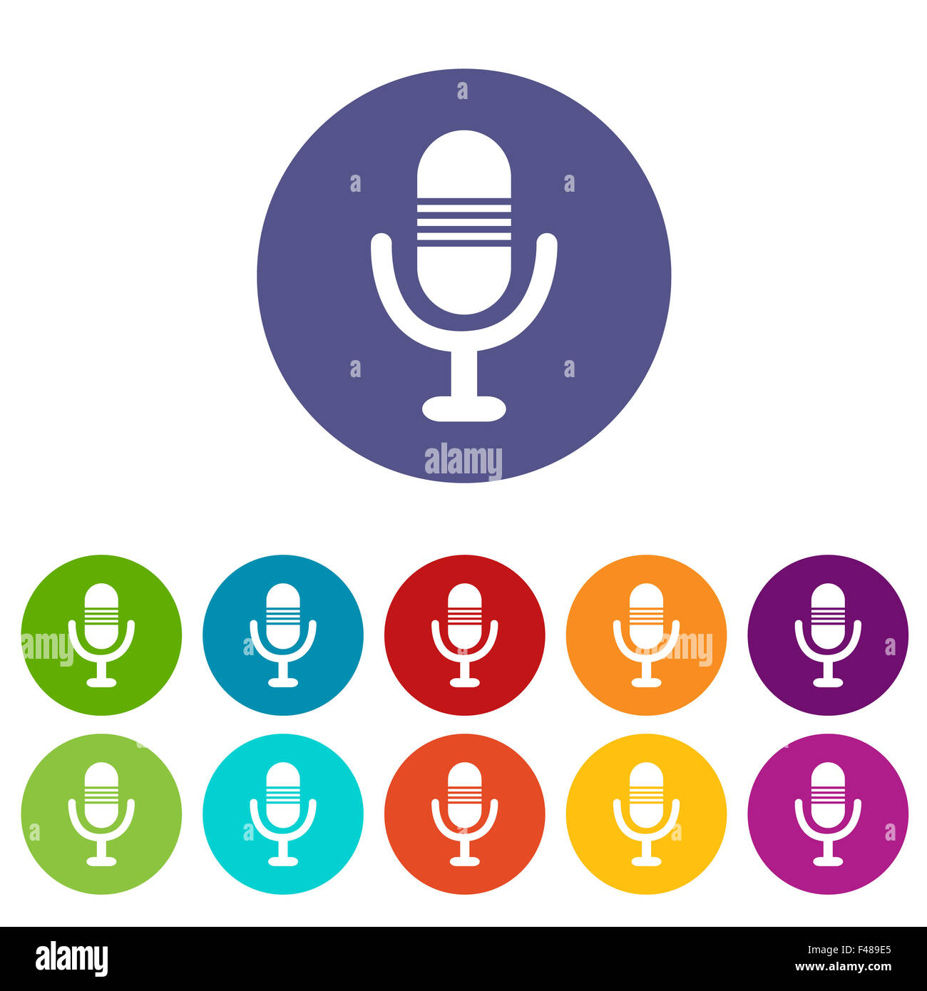 Microphone flat design hi-res stock photography and images - Alamy