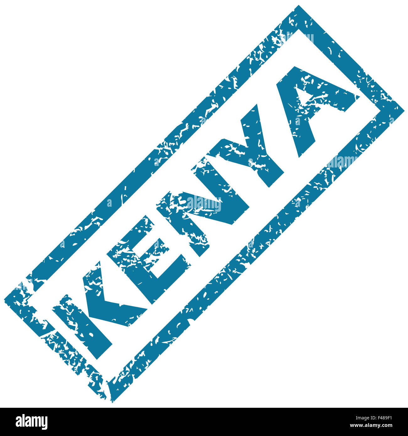 Kenya rubber stamp Stock Photo - Alamy
