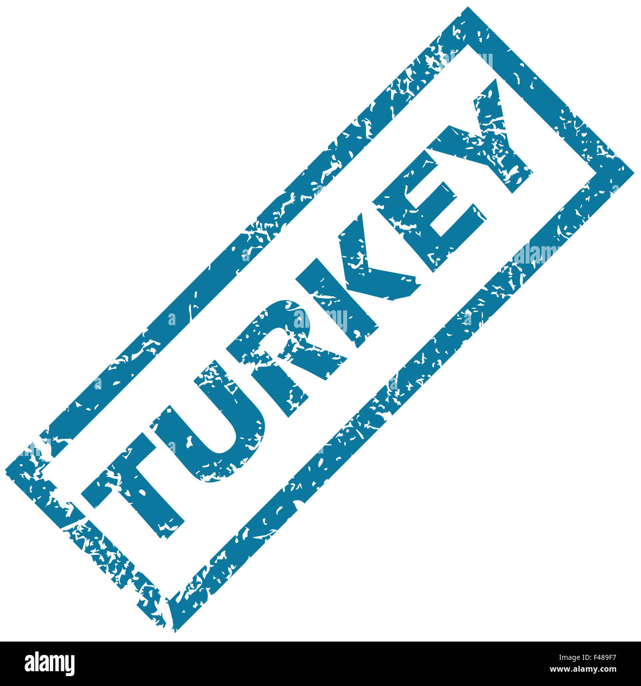 Turkey rubber stamp Stock Photo - Alamy