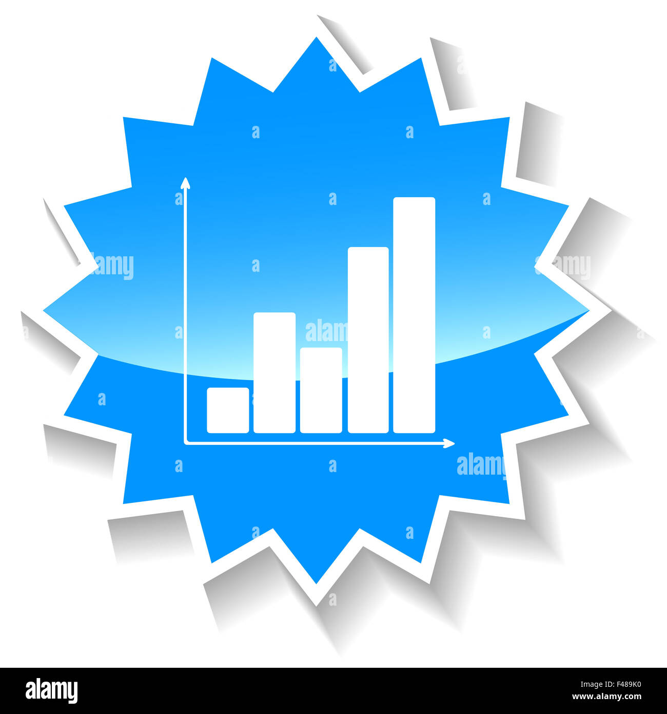 Blue graph schedule chart diagram Cut Out Stock Images & Pictures - Alamy