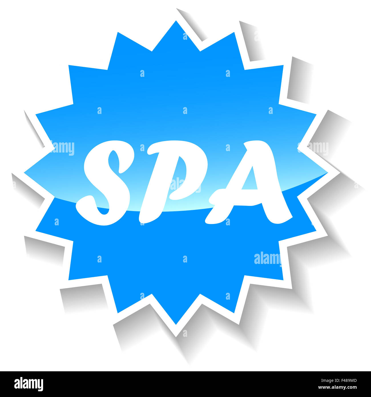 Spa blue icon Stock Photo - Alamy