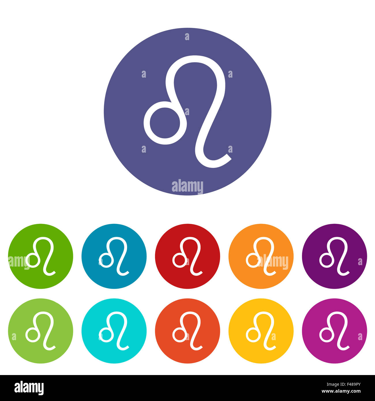 Leo yellow sign blue Cut Out Stock Images & Pictures - Alamy