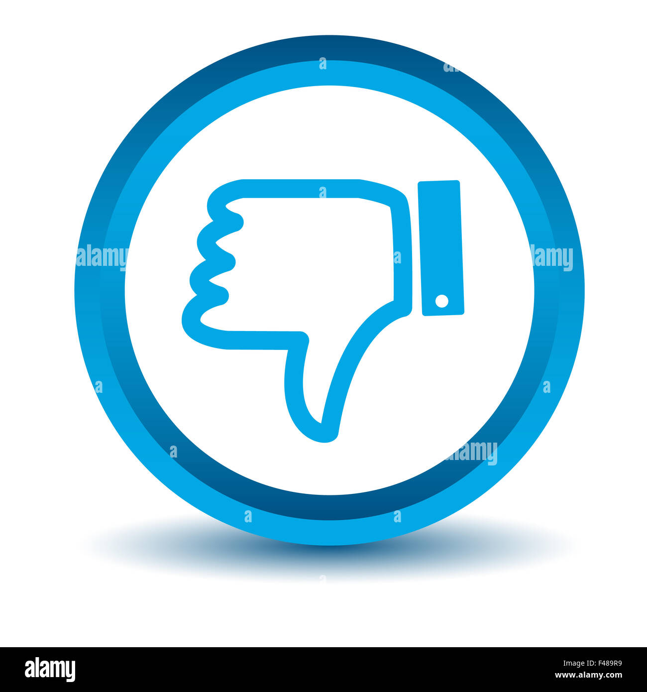 Blue unlike icon Stock Photo - Alamy