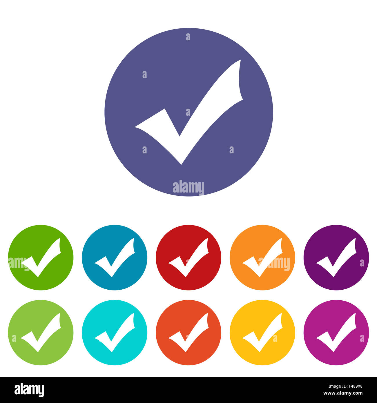 Yes flat icon Stock Photo - Alamy