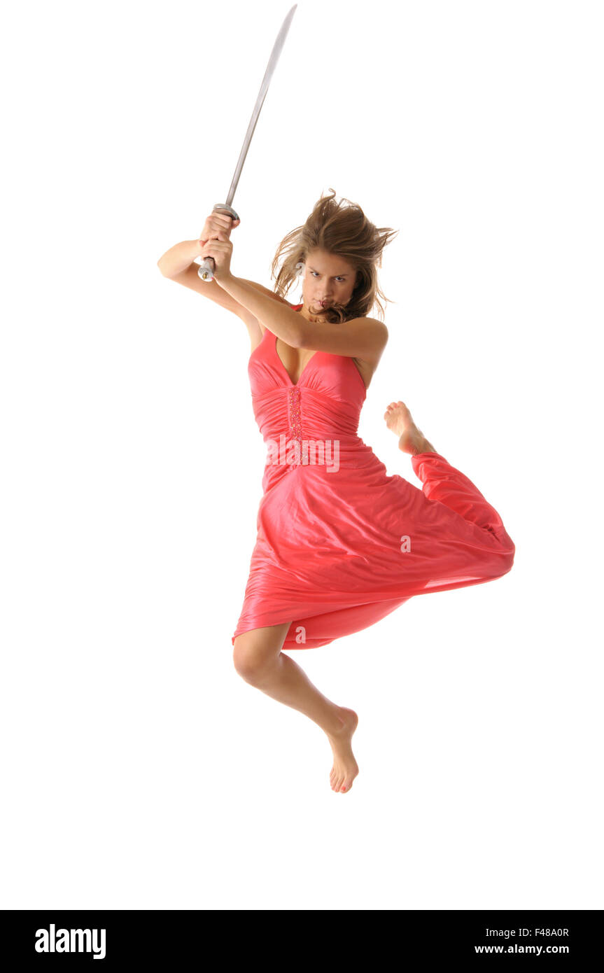 Beautiful young woman jump hi-res stock photography and images - Alamy