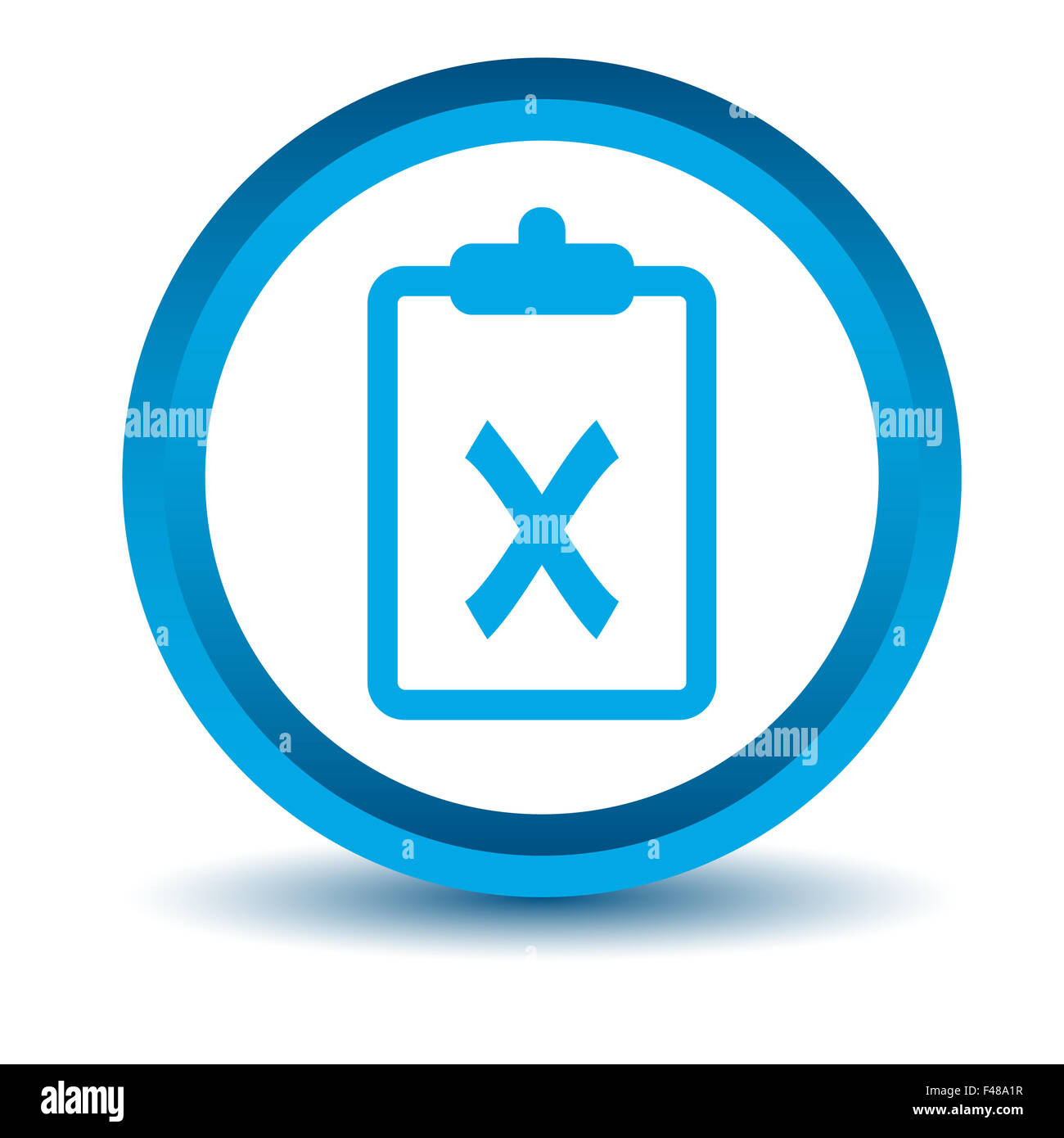 Blue not performed icon Stock Photo - Alamy