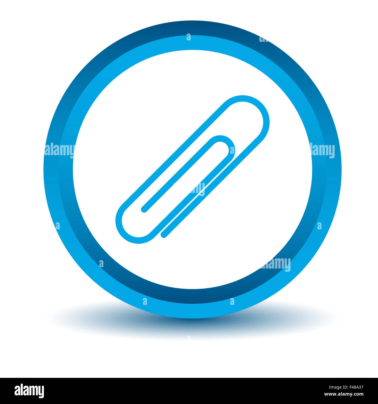 Clip blue icon hi-res stock photography and images - Alamy