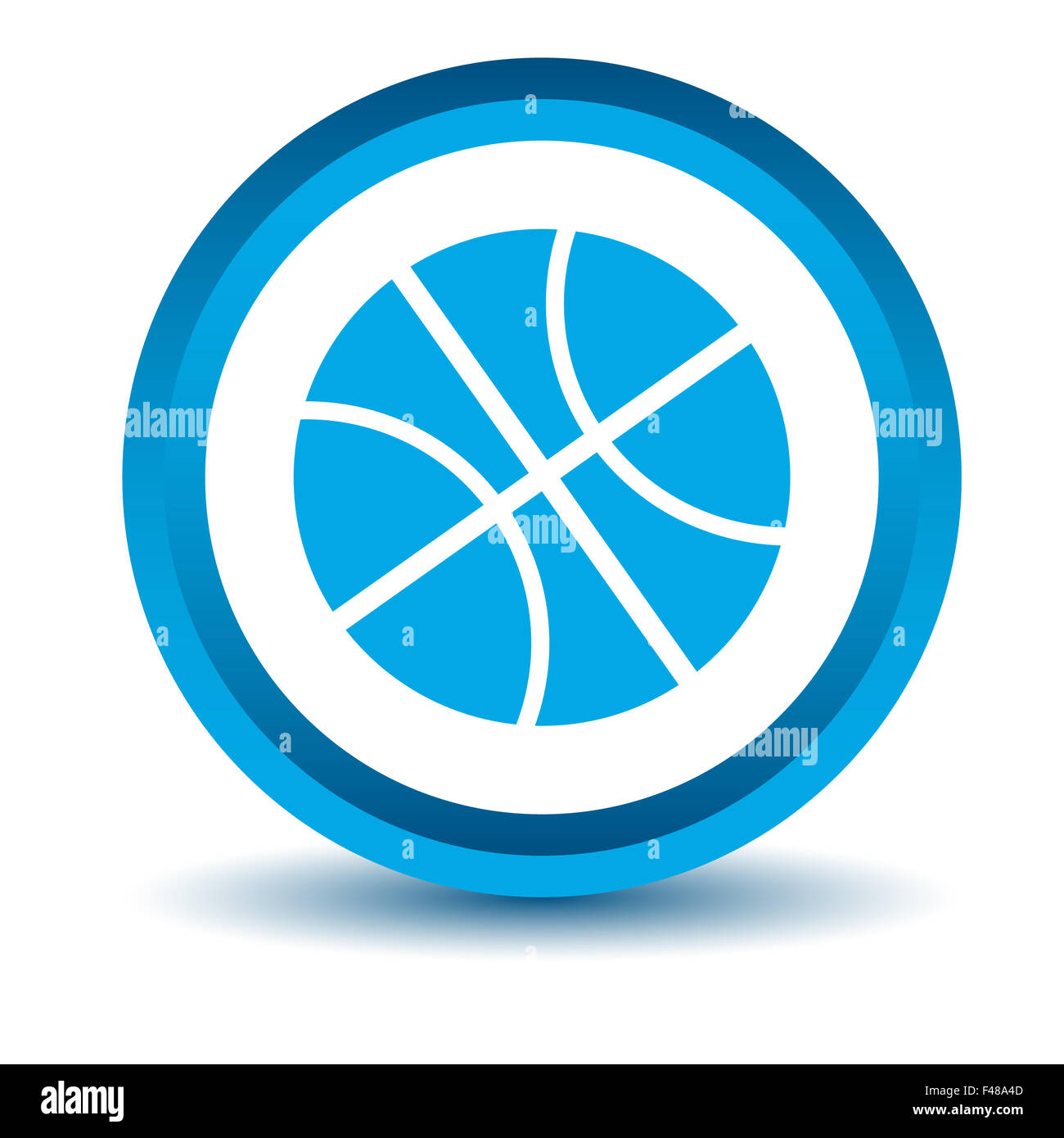 Blue basketball icon Stock Photo - Alamy