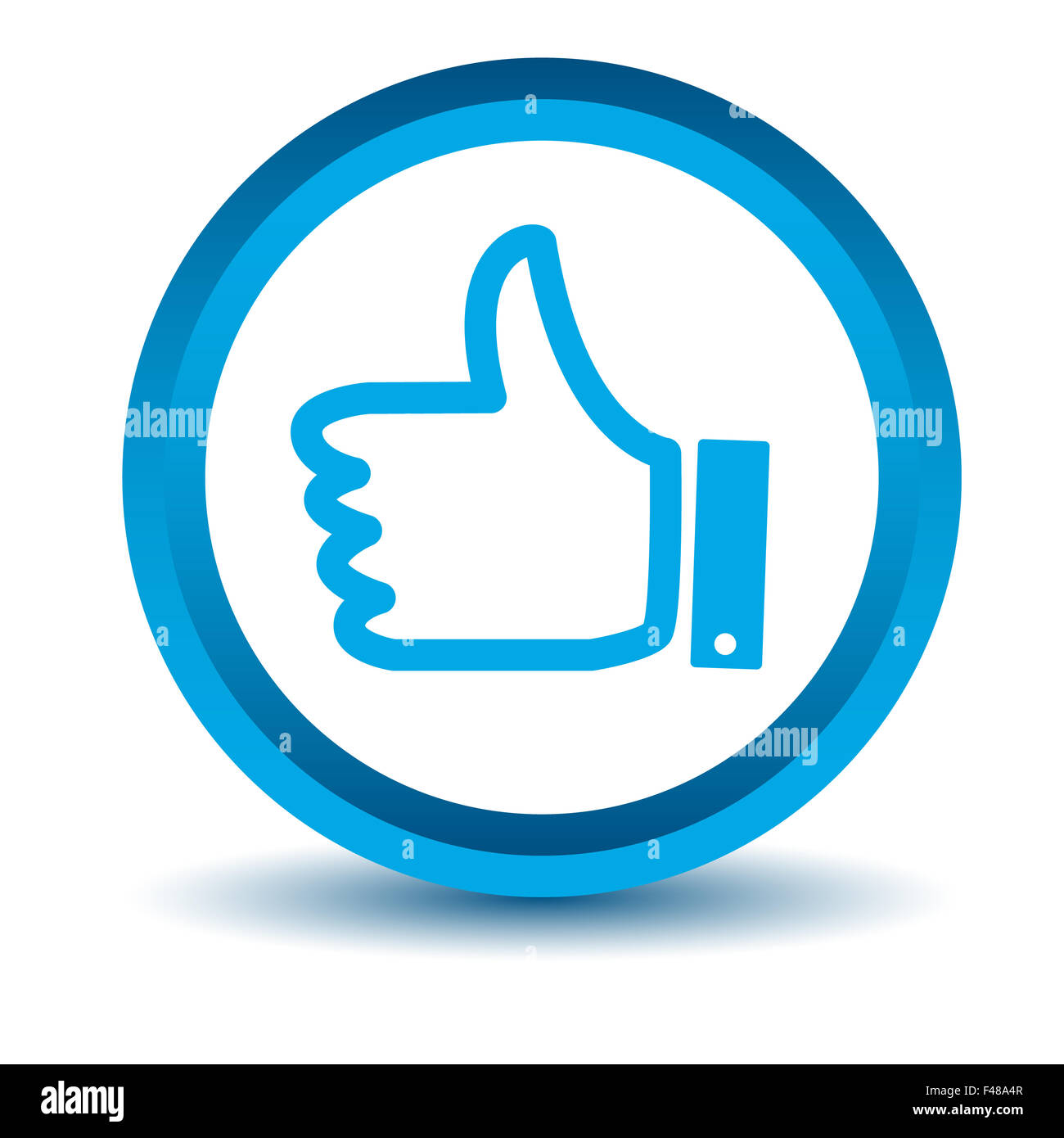 Blue like icon Stock Photo - Alamy