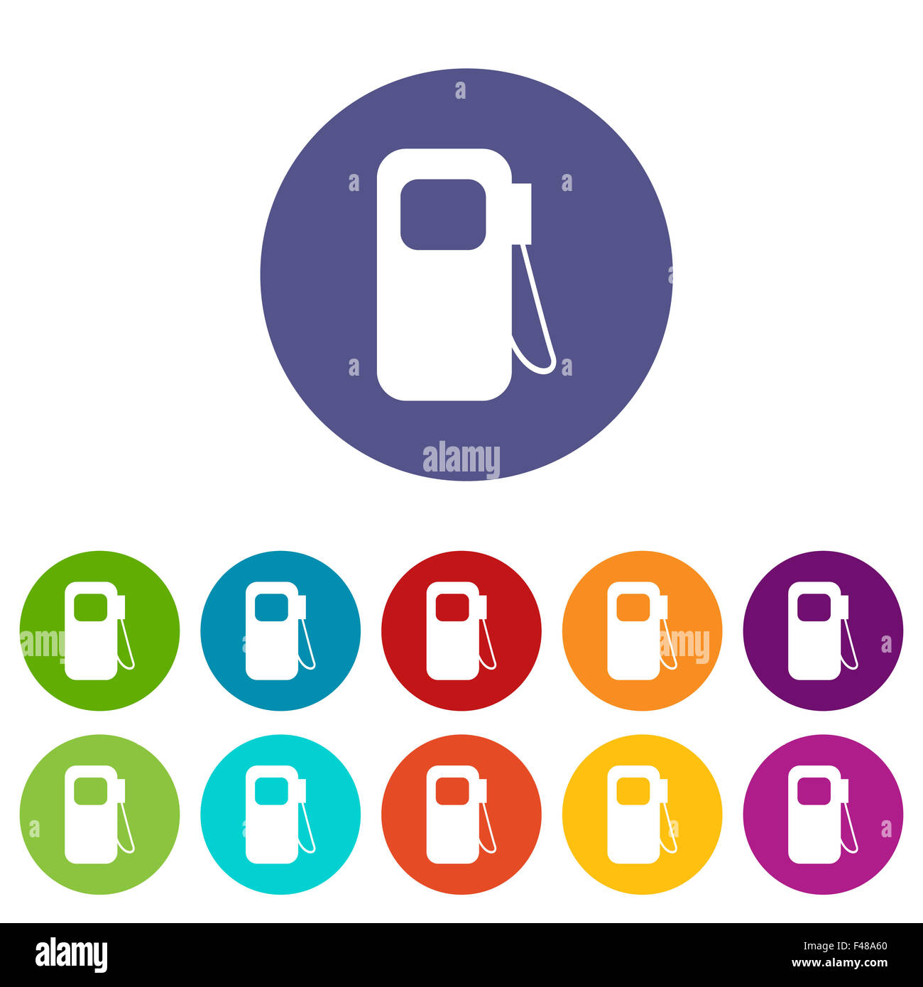 Gas station flat icon Stock Photo - Alamy