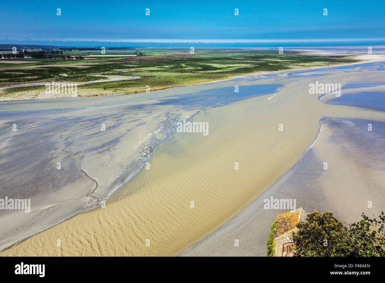 France, Normandy, the bay of Mont St Michel Stock Photo - Alamy