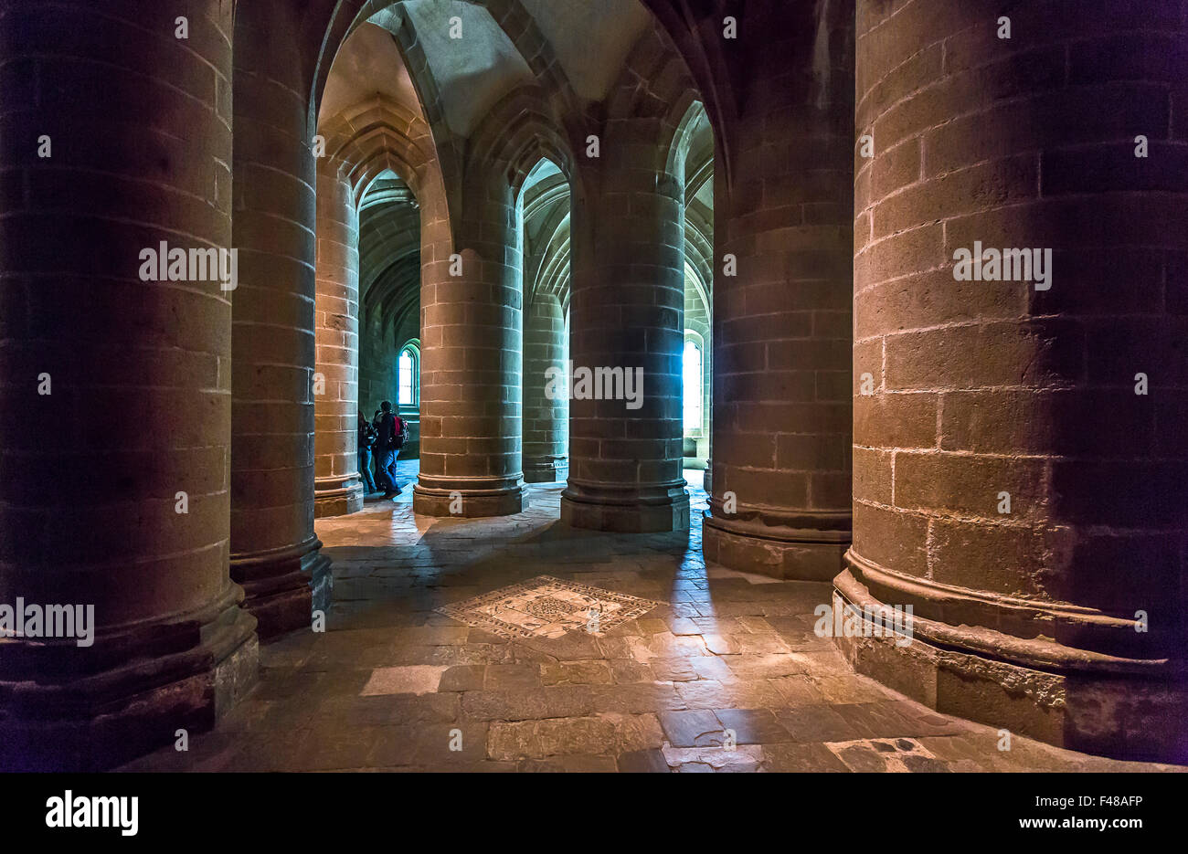 Mont st michel france crypt hi-res stock photography and images - Alamy