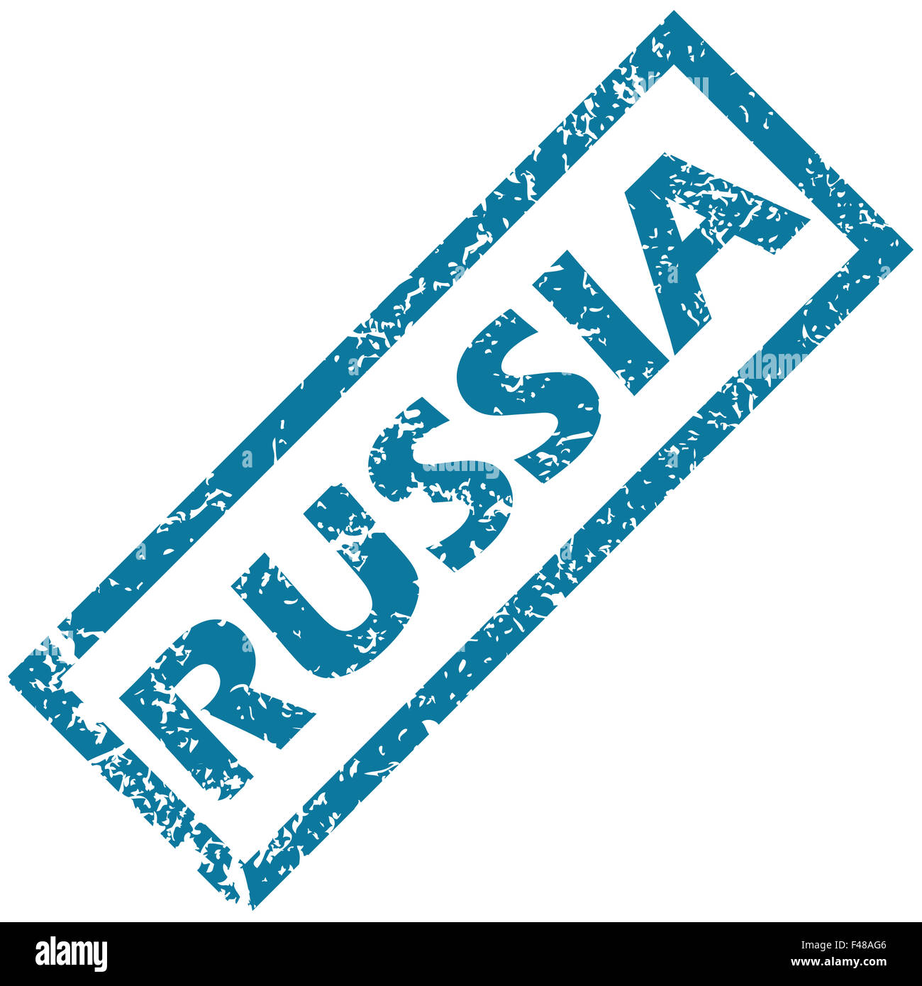 Russia rubber stamp Stock Photo - Alamy