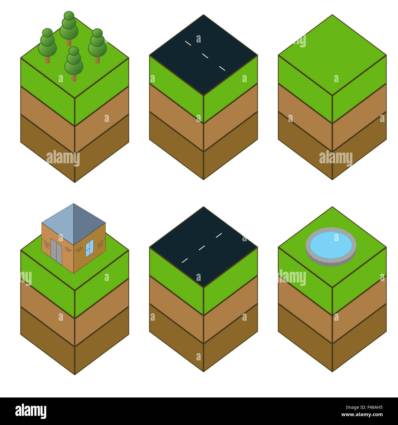Icons isometric hi-res stock photography and images - Alamy