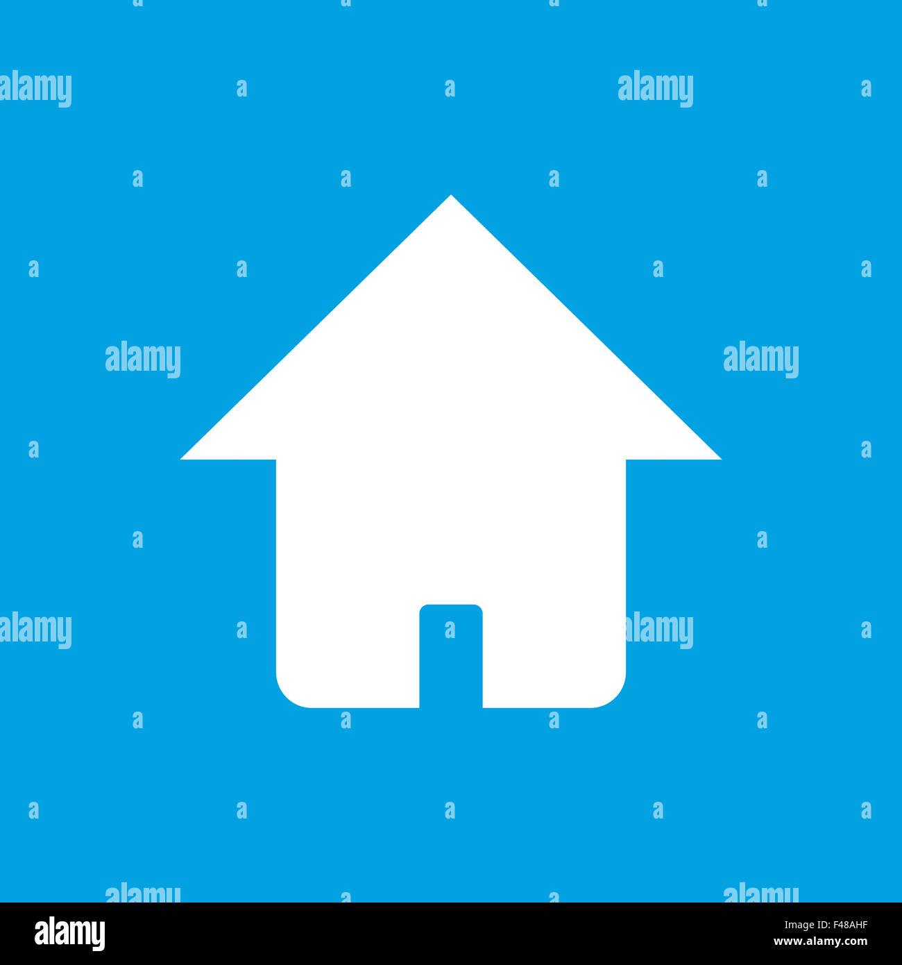 Home white icon Stock Photo - Alamy