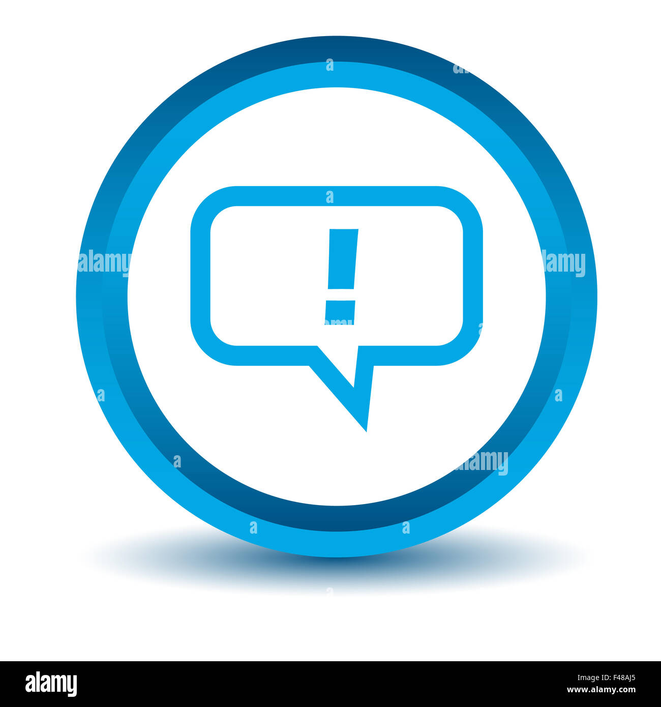 Blue answer icon Stock Photo - Alamy