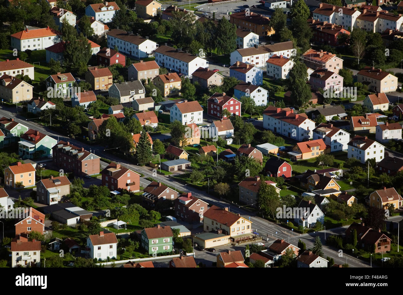 Small town aerial hi-res stock photography and images - Alamy