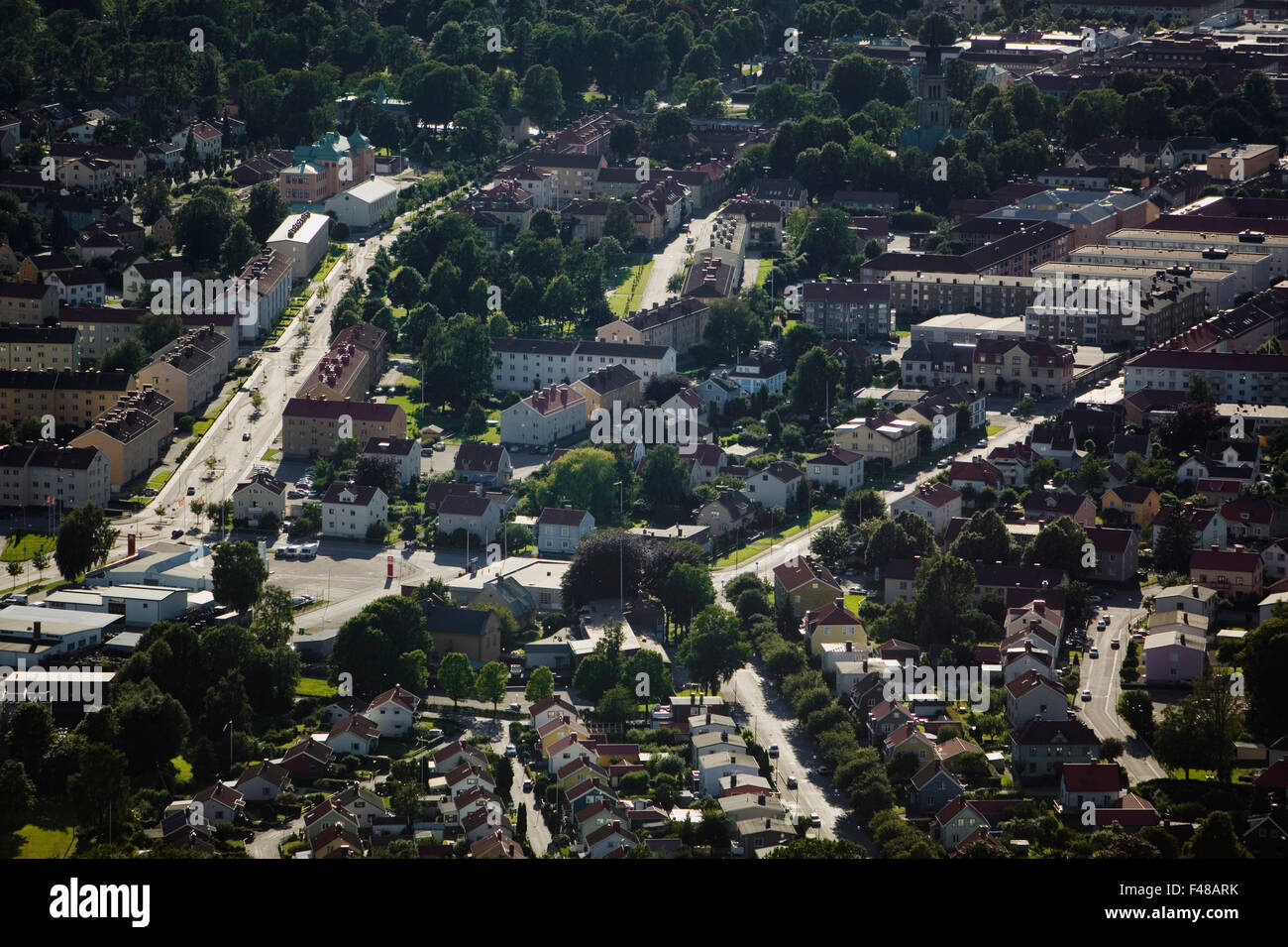 Small town aerial hi-res stock photography and images - Alamy