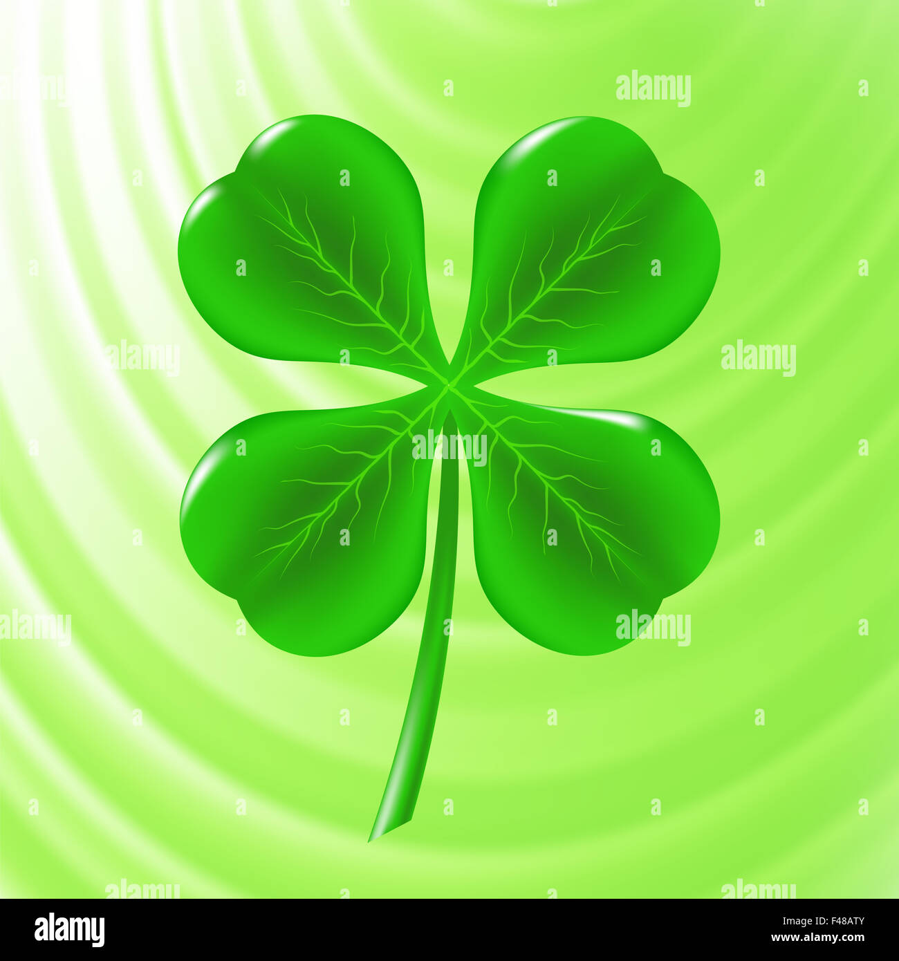 Green Clover Icon Stock Photo - Alamy