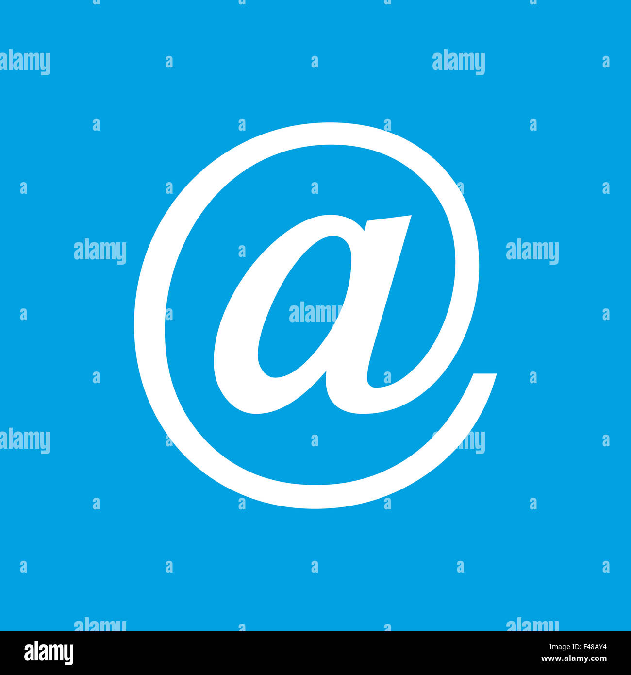 Email white icon Stock Photo - Alamy