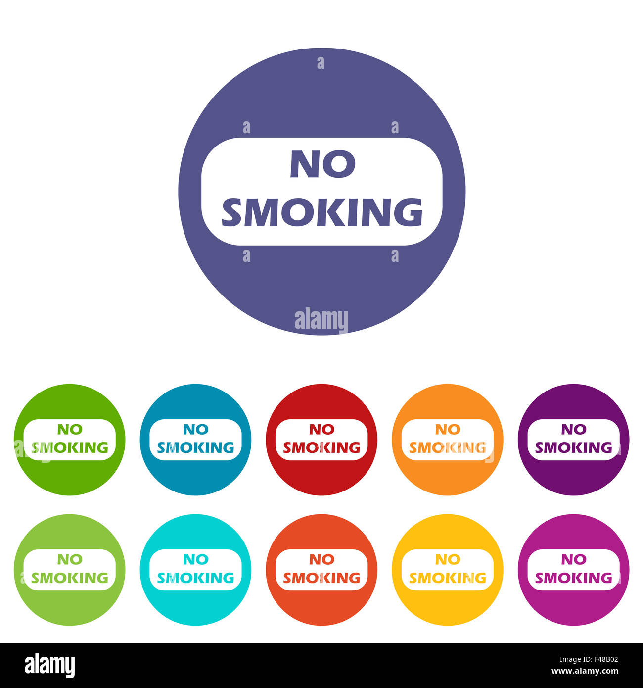 No smoking flat icon Stock Photo - Alamy