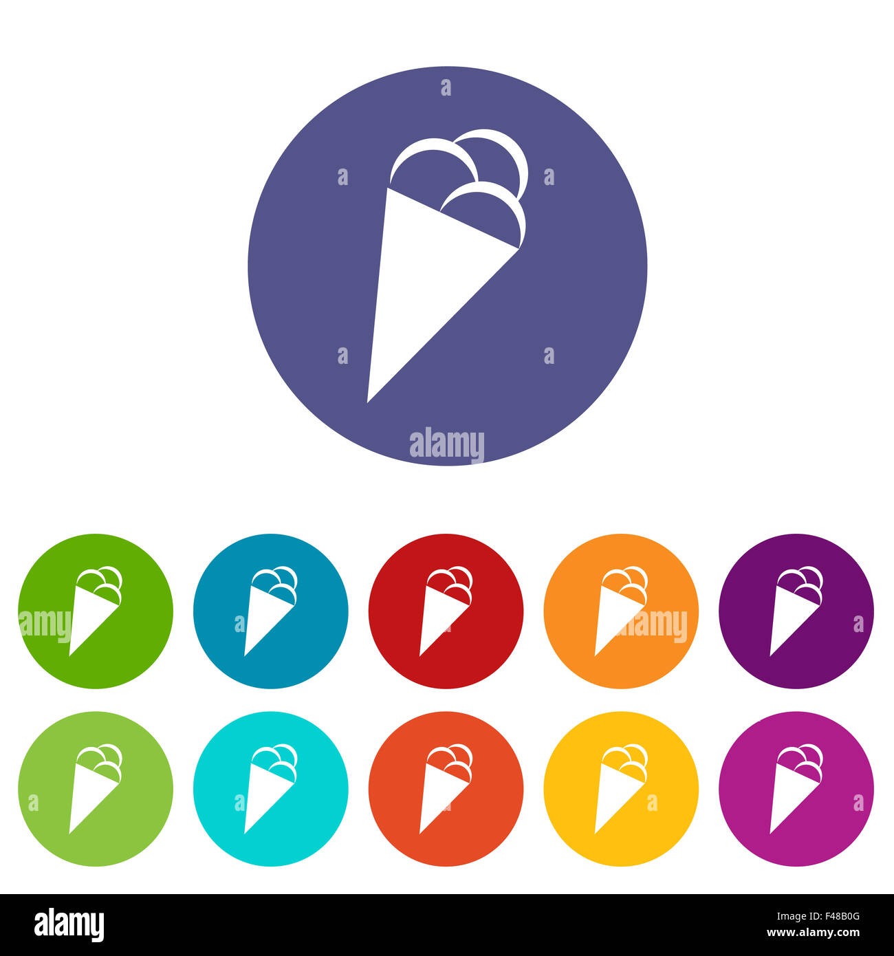 Red ice cream icon Cut Out Stock Images & Pictures - Alamy