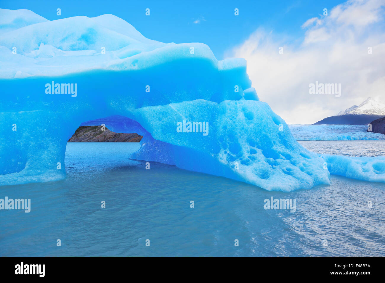 Blue iceberg in water hi-res stock photography and images - Alamy