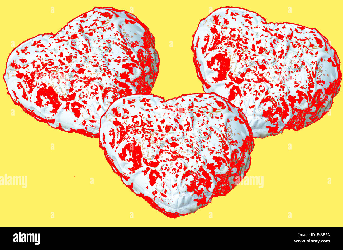Three hearts hi-res stock photography and images - Alamy