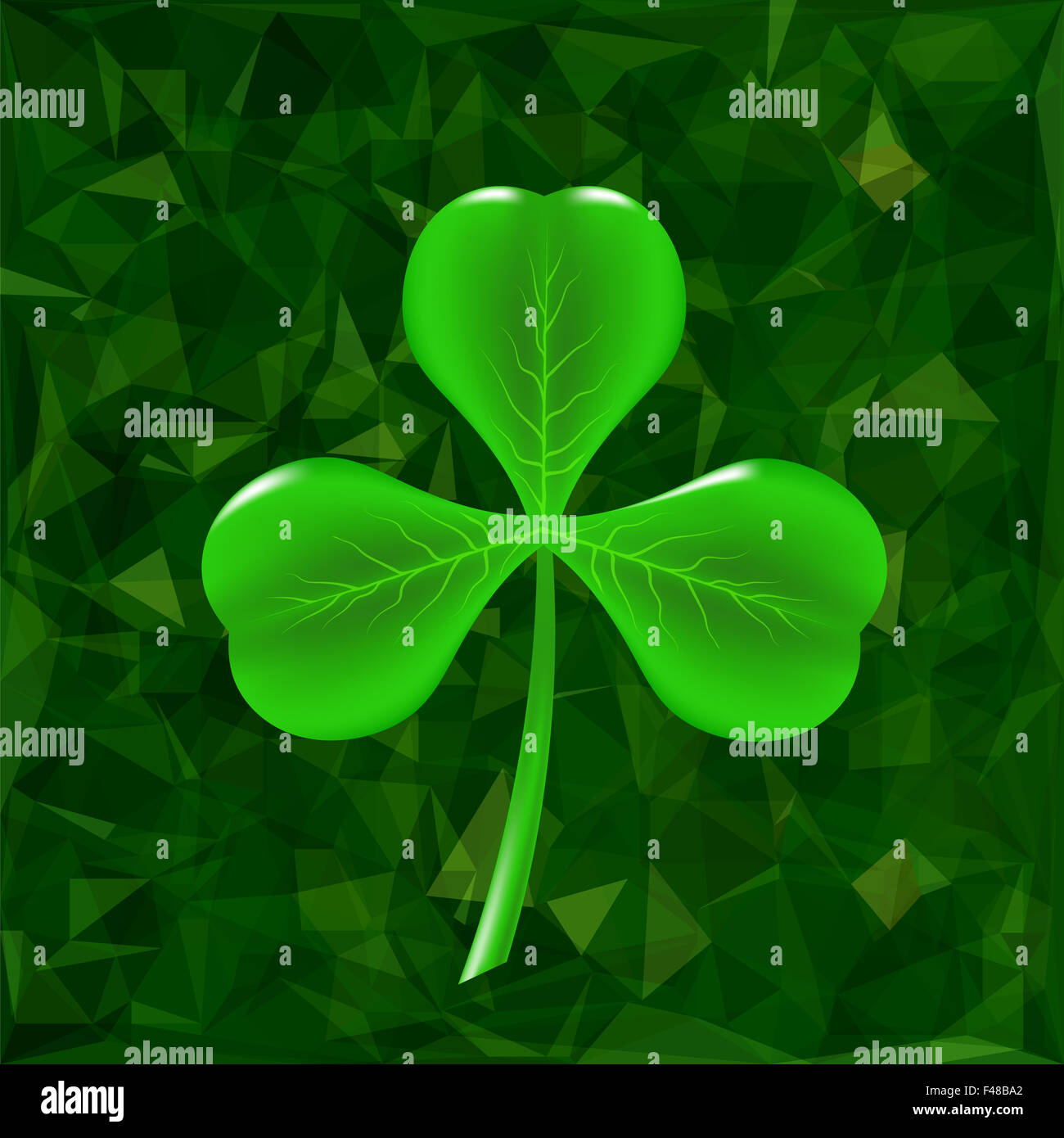 Clover leaf ecology icon hi-res stock photography and images - Alamy