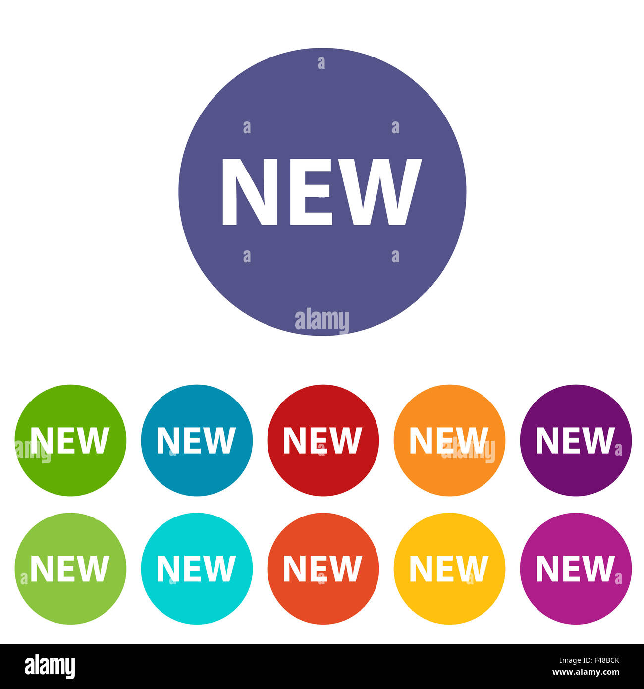 New flat icon Stock Photo - Alamy