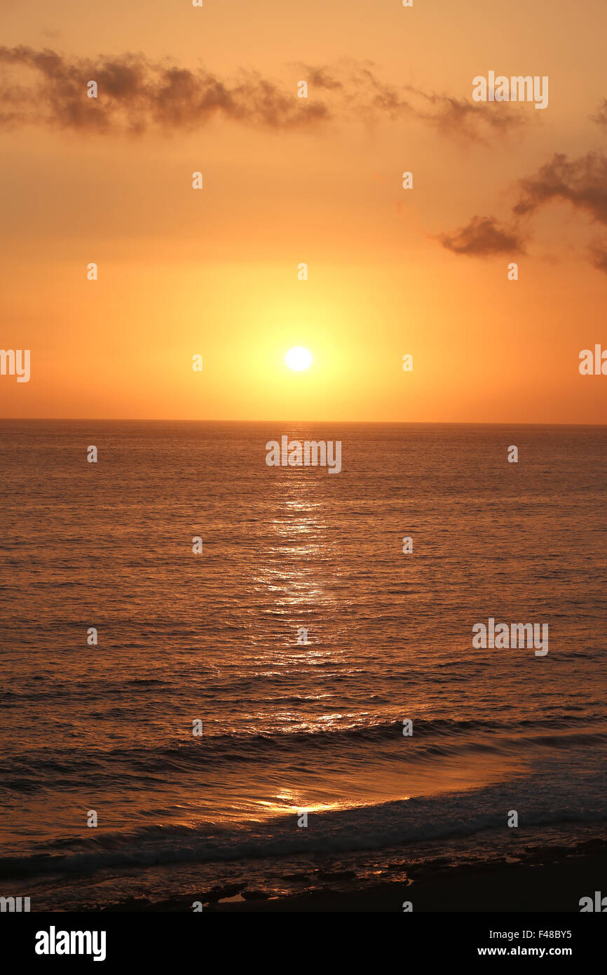 gorgeous very beautiful sunset over the sea Stock Photo - Alamy