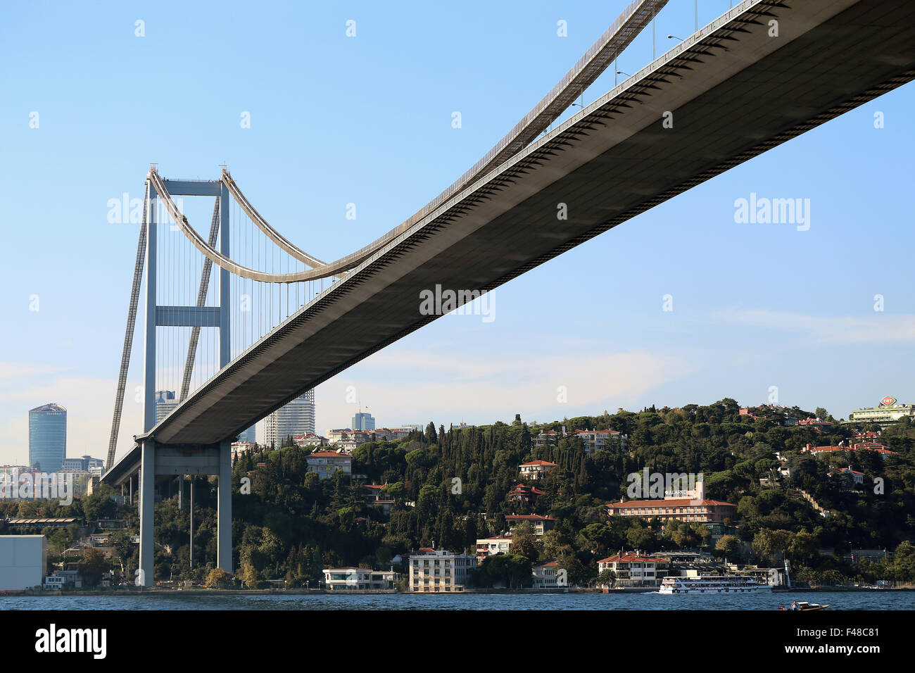 Cable-stayed bridge in Istanbul Bosphorus in Turkey Stock Photo - Alamy