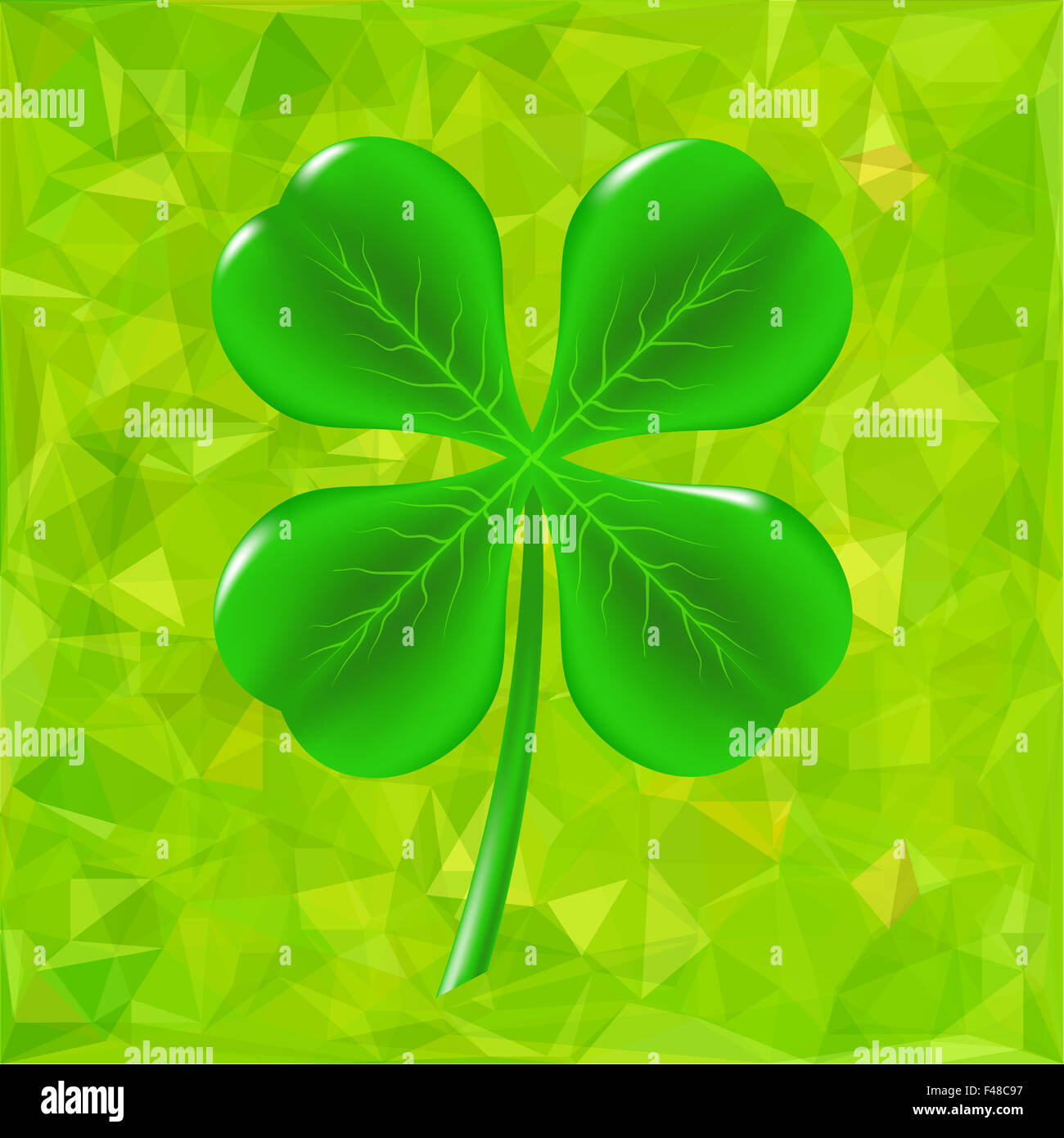 Green Leaf Clover Stock Photo - Alamy