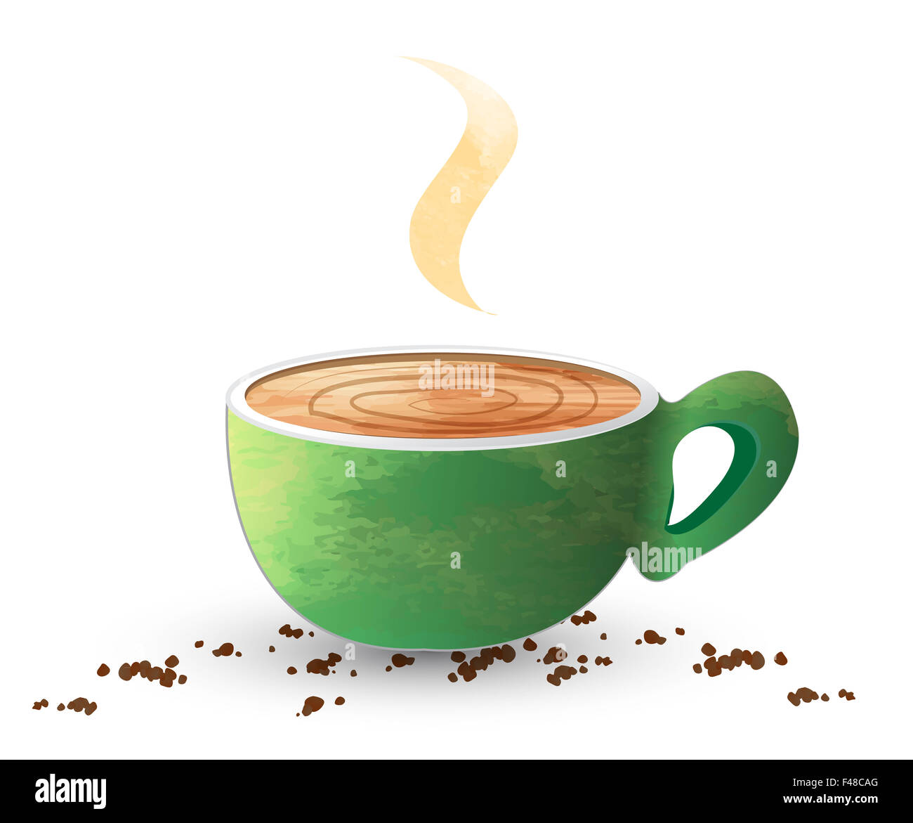 Water color coffee cup Stock Photo - Alamy