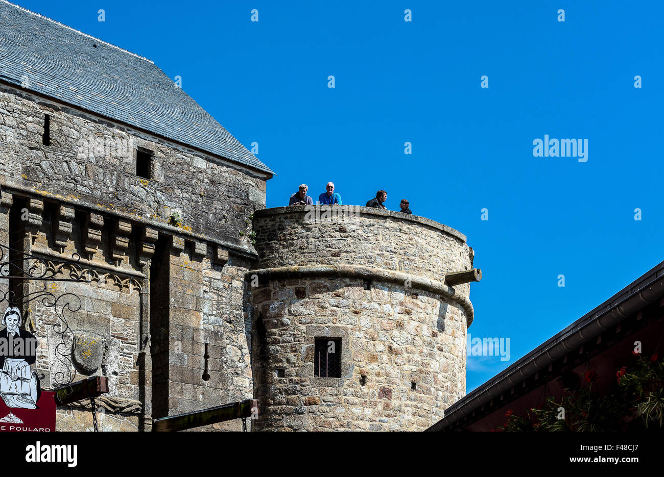 France, Normandy, the medieval village of Mont St Michel Stock Photo ...