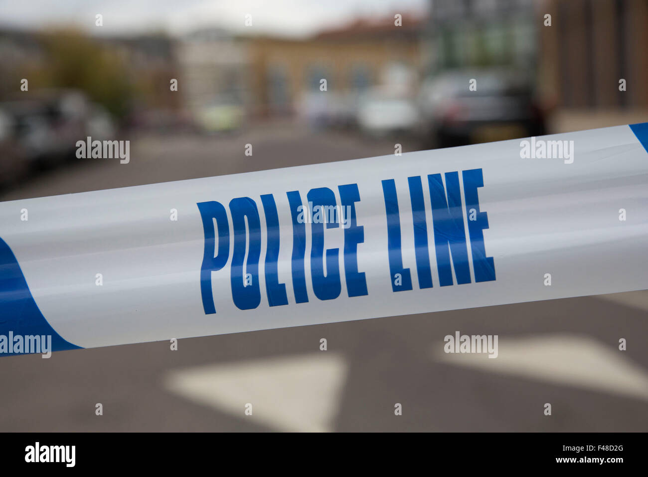 Hackney, London, UK. 15th October, 2015. Crime scene where a male ...