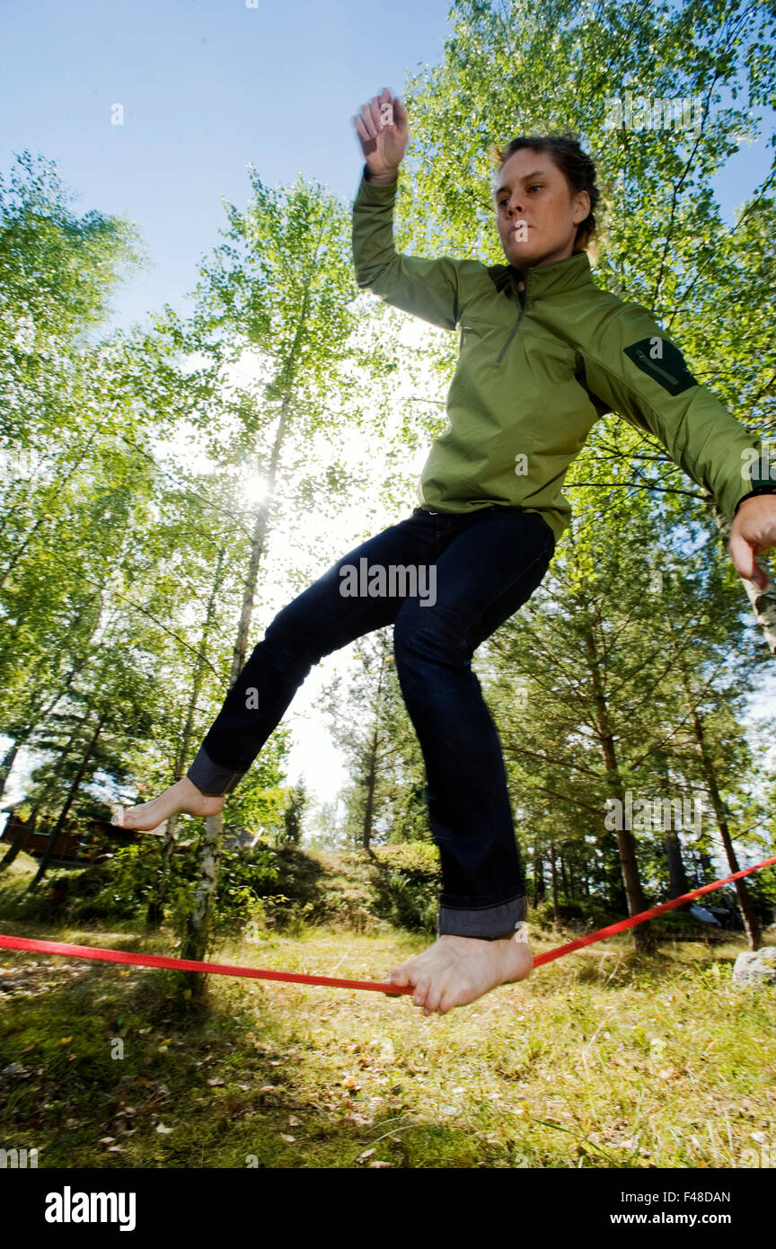 Woman And Loosing Her Balance High Resolution Stock Photography and ...