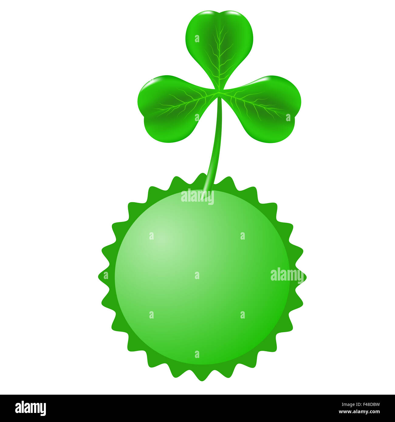Green clover circle banner hi-res stock photography and images - Alamy