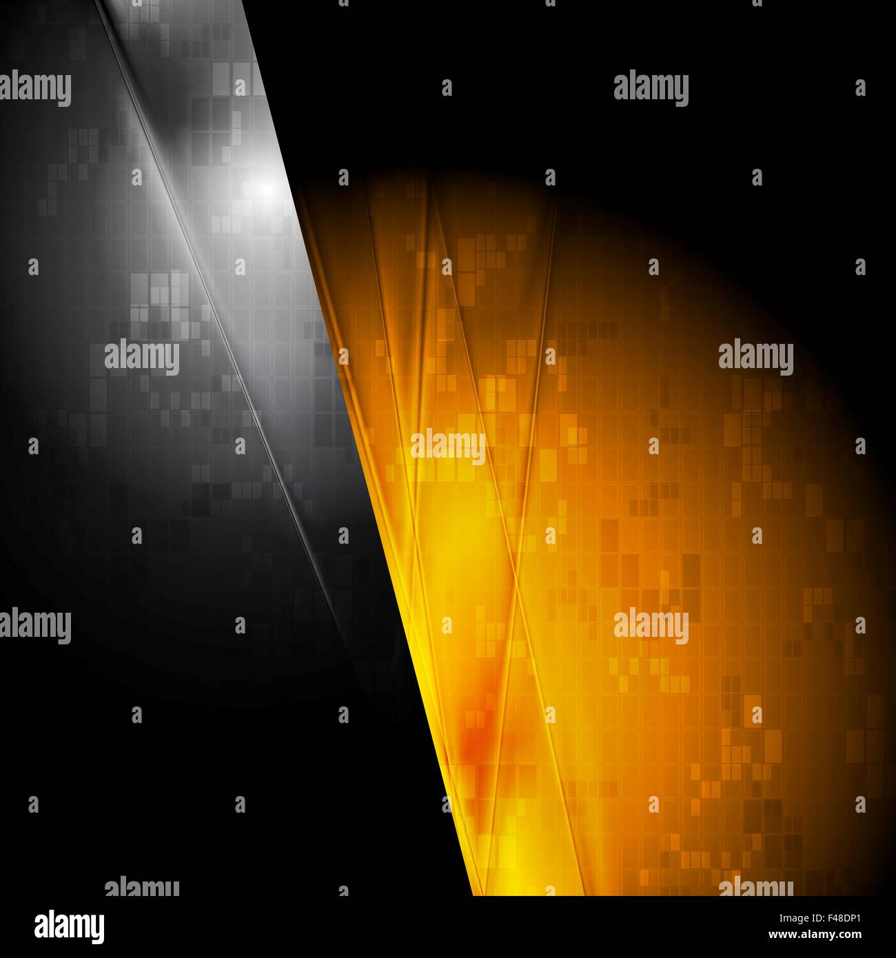 Dark tech contrast geometric background Stock Photo - Alamy