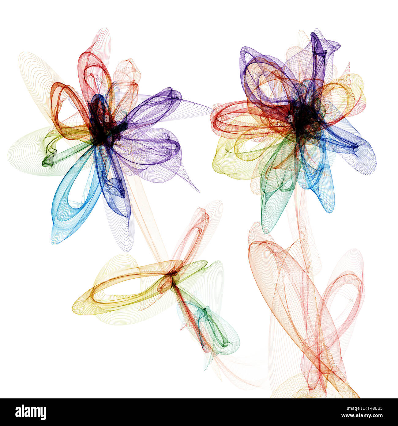 Abstract flowers Stock Photo - Alamy