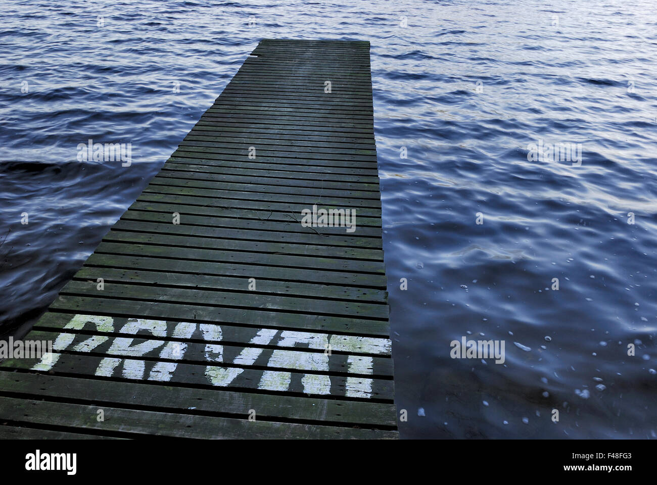 A private jetty, Sweden Stock Photo - Alamy